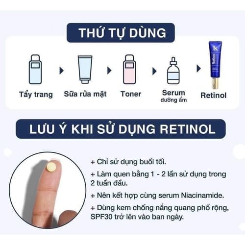 Kem retinol k lady care cách dùng để trẻ hóa, chống lão hóa da